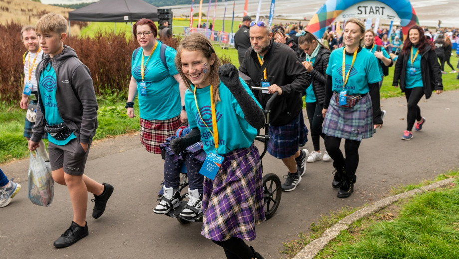 Making a great contribution with the Edinburgh Kiltwalk | Sight Scotland